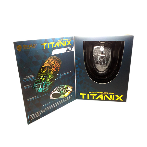 JMK Distribution | Rexus Gaming Mouse TITANIX TX8 - RGB Macro 6D